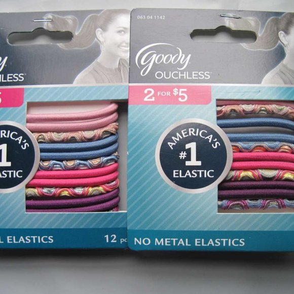 Goody | Accessories | 2 Large Pink Blue Design Goody Ouchless ...